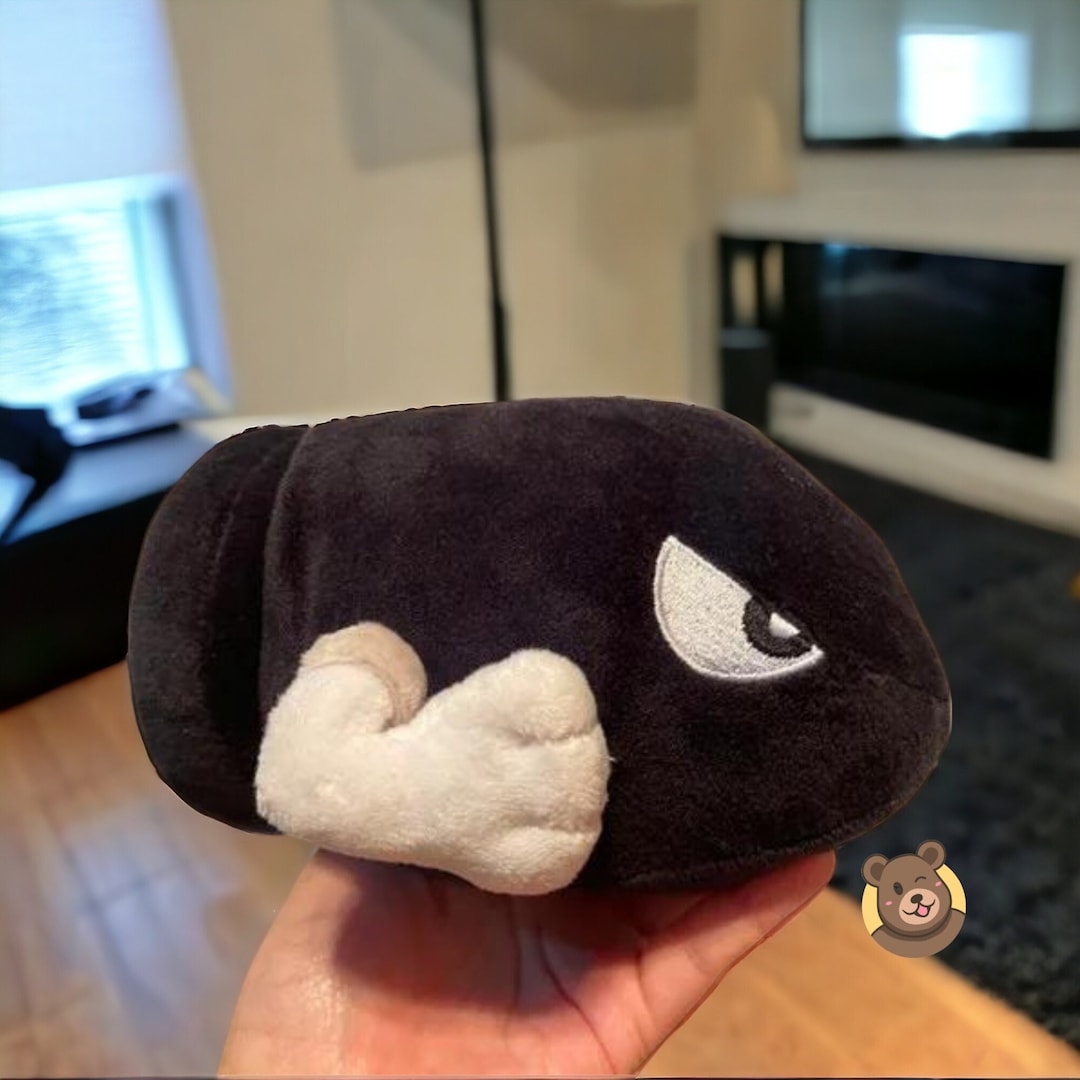 Super Mario Bros Bullet Bill Plush Toy, Bullet Bill Mario Kart Stuffed ...