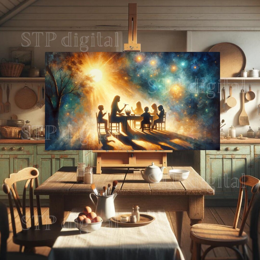 Mother of Five Painting, Digital Art Instant Download, High Resolution ...