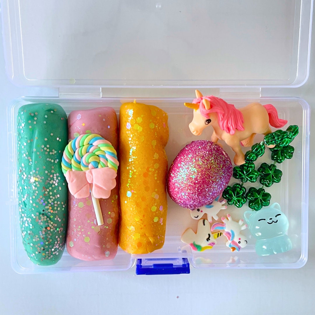Mini Unicorn Playdoh Sensory Kit, Birthday Gift for Kids,play Dough Kit ...