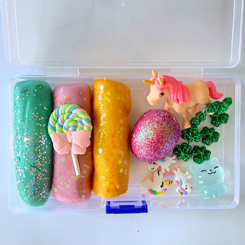 Mini Unicorn Playdoh Sensory Kit, Birthday Gift for Kids,play Dough Kit ...