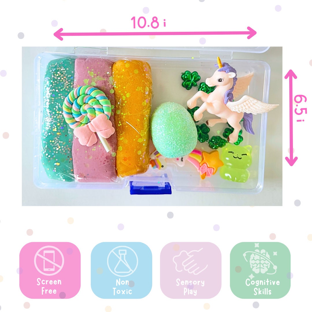 Mini Unicorn Playdoh Sensory Kit, Birthday Gift for Kids,play Dough Kit ...
