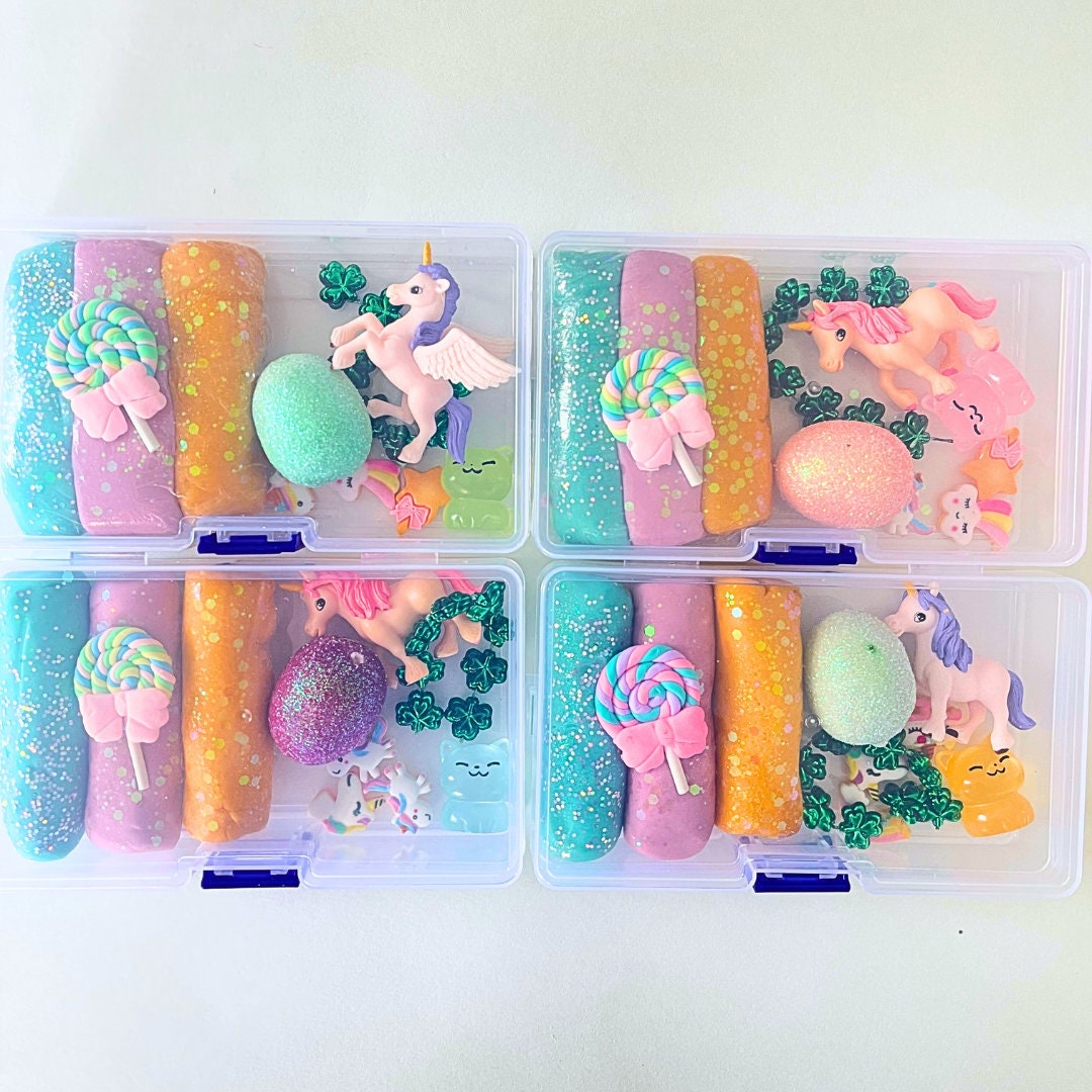 Mini Unicorn Play Dough Kit, Birthday Gift for Kids,play Dough Kit for ...