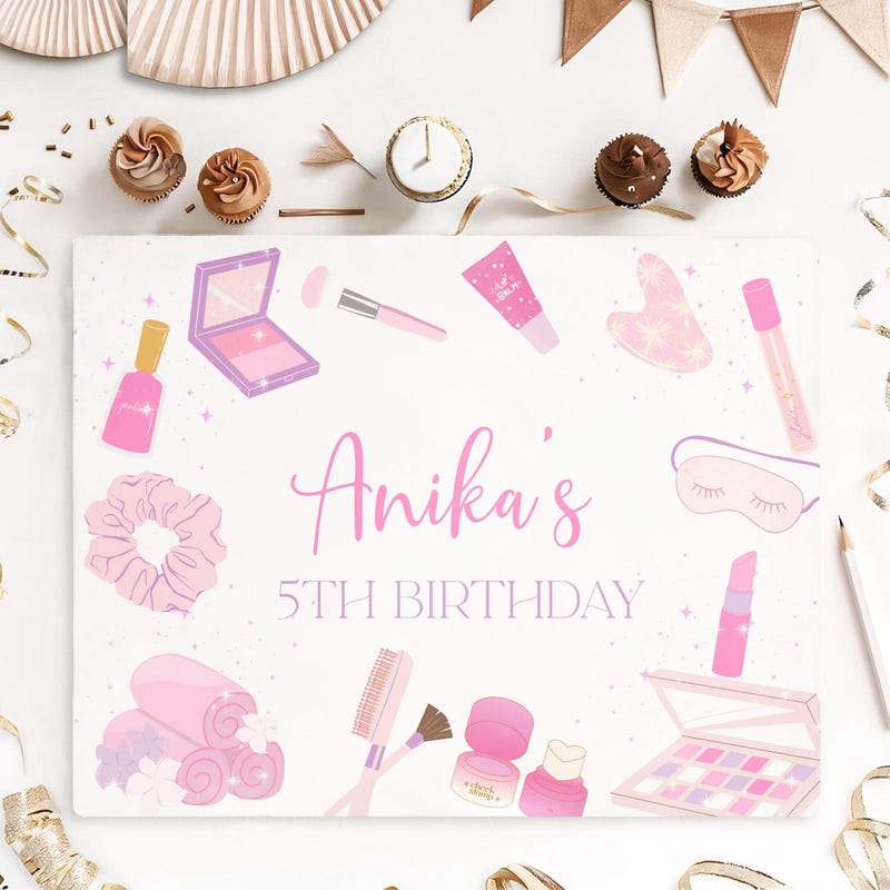 Makeup Paper Placemat - Etsy