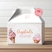 Ice Cream Gable Box Label: Editable Candy Box Template (PDF) - Etsy