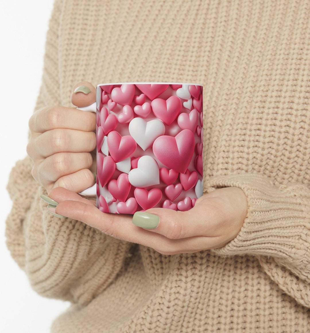 Valentine Heartfelt Bliss Mug Ceramic Coffee Mug, Valentine's Day ...