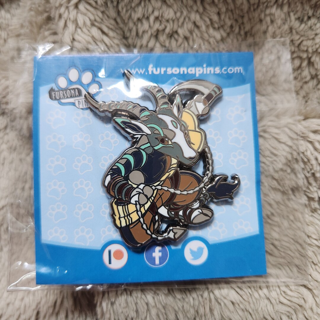 Fursona Pins Fighting Impala Furry Enamel Pin - Etsy