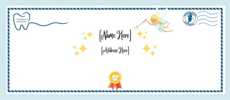 Editable Tooth Fairy Letter & Certificate Bundle (digital Download) - Etsy