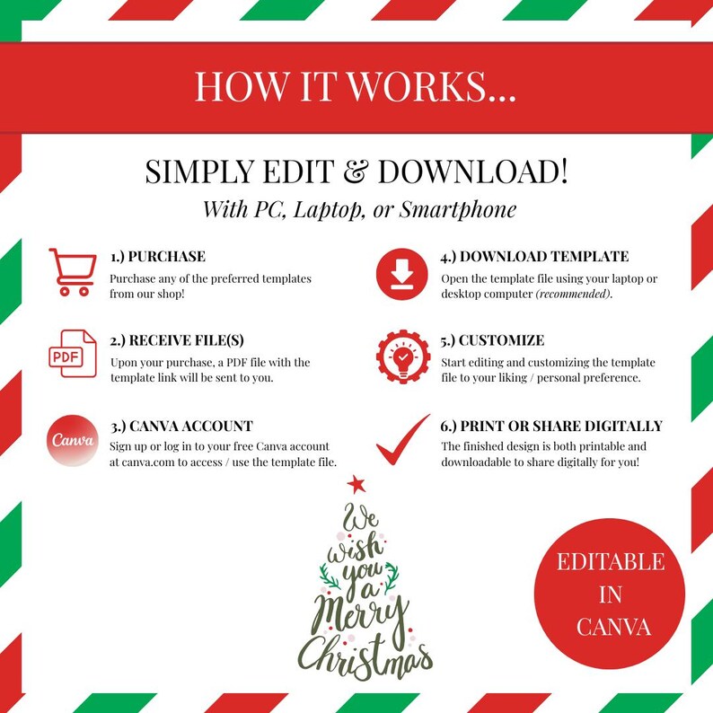 Christmas Letter to Santa | Letter to Santa Template | Editable ...