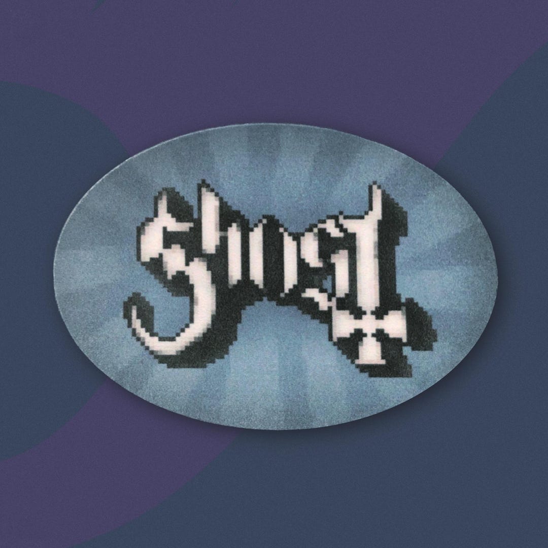 The Band Ghost LOGO Sticker Pixel - Etsy UK