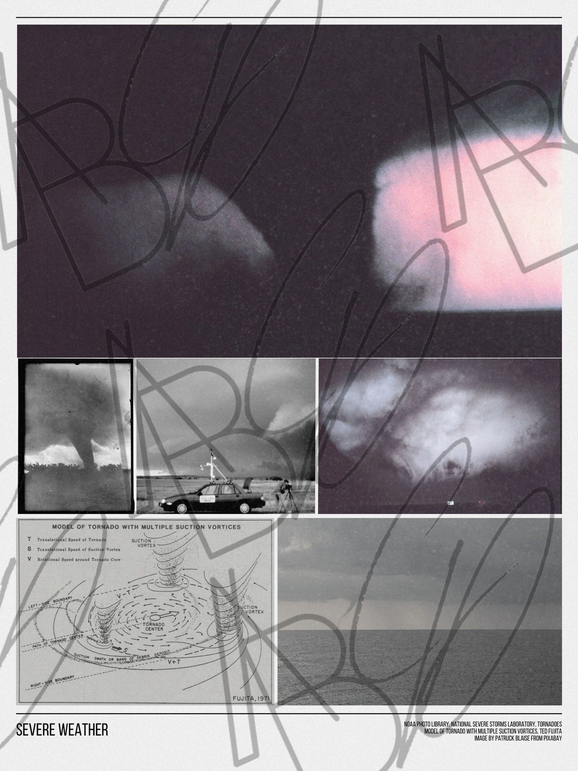 Tornado Severe Weather Printable Wall Art | Digital Download | Vintage ...