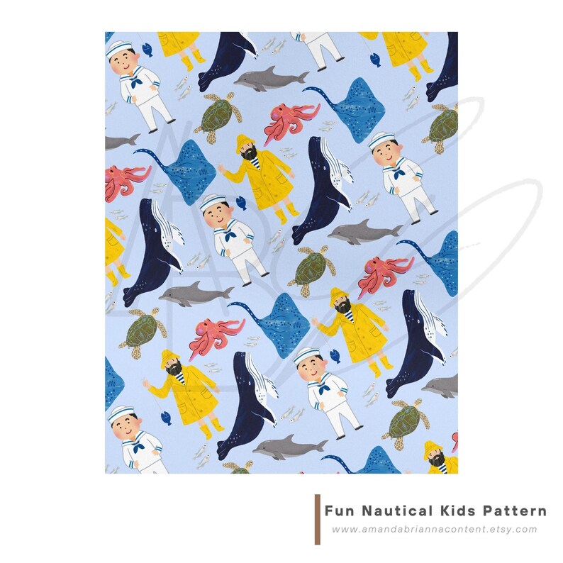 Fun Nautical Printable Wall Art | Digital Download | Coastal Wall Art ...