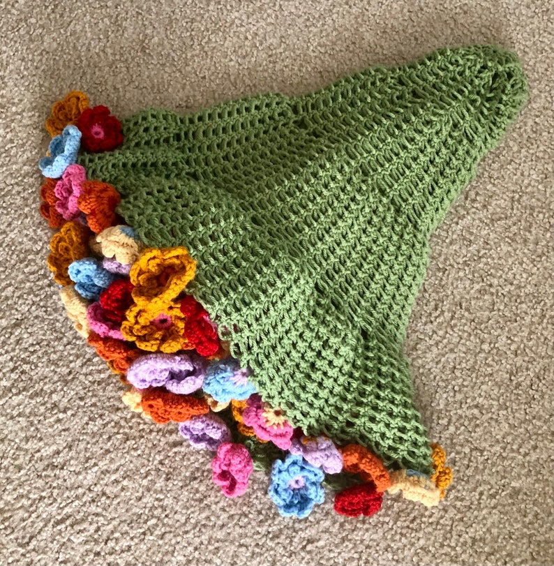 PDF PATTERN. Crochet Spring Floral Bouquet Blanket! Perfect for Warm ...