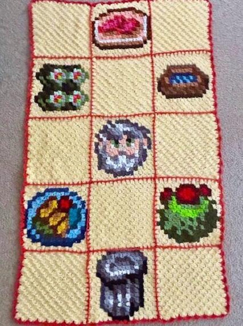 PDF PATTERN. Crochet Stardew Valley Inspired Blanket! Linus and His ...