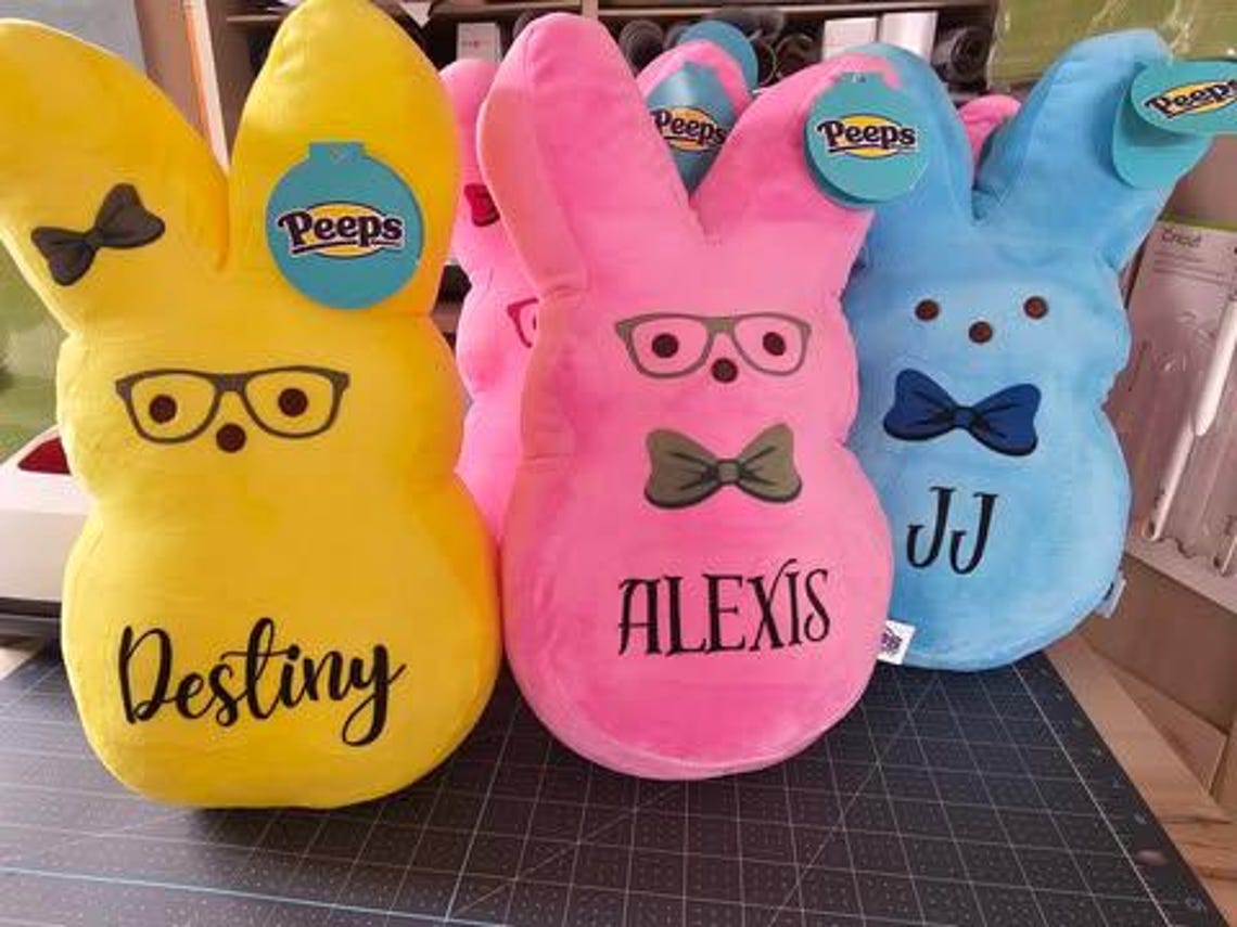 Custom Peep Plush Pillow- Personalized Easter Gift- 10" Personalized ...