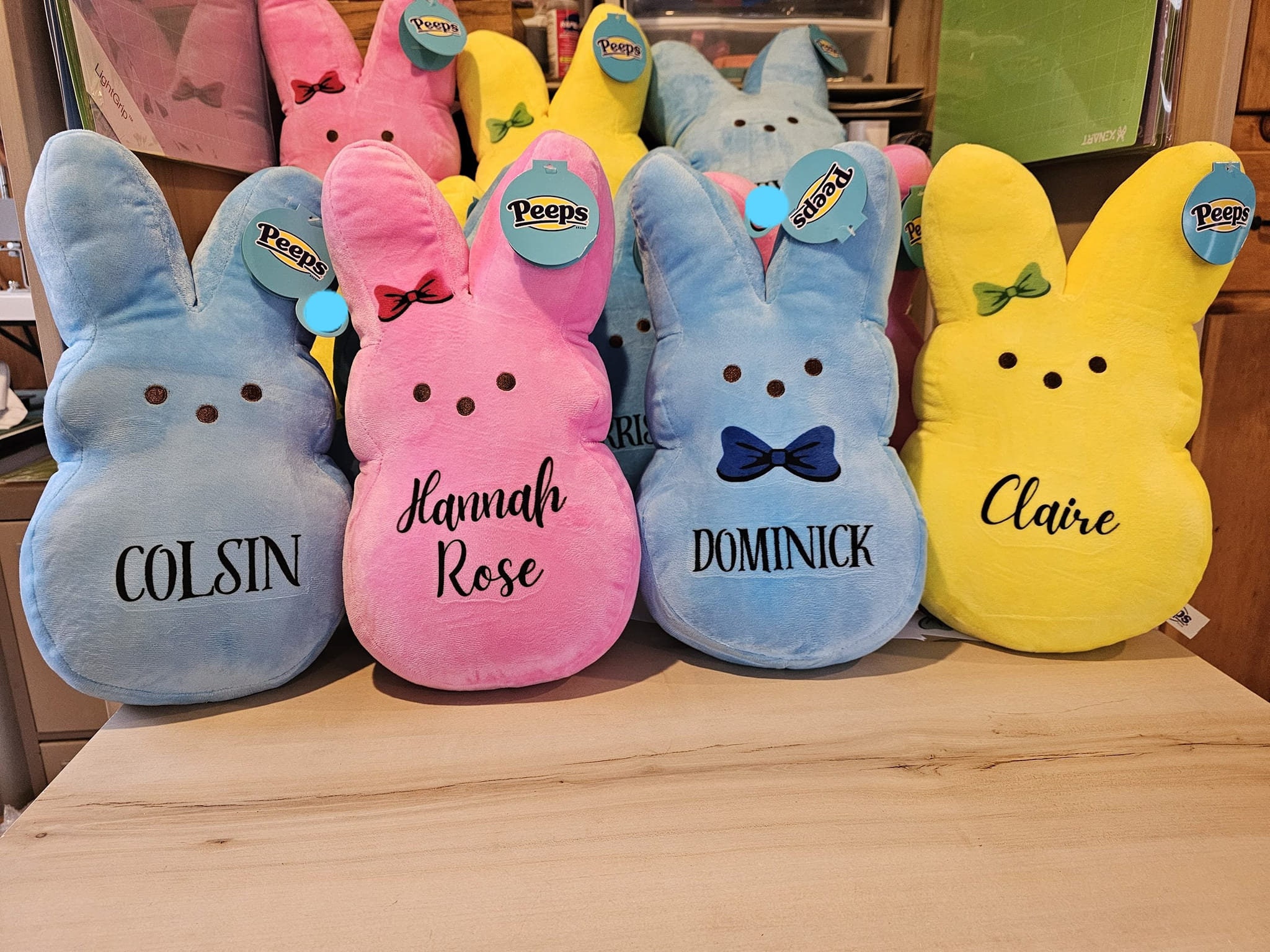 Custom Peep Plush Pillow- Personalized Easter Gift- 10" Personalized ...