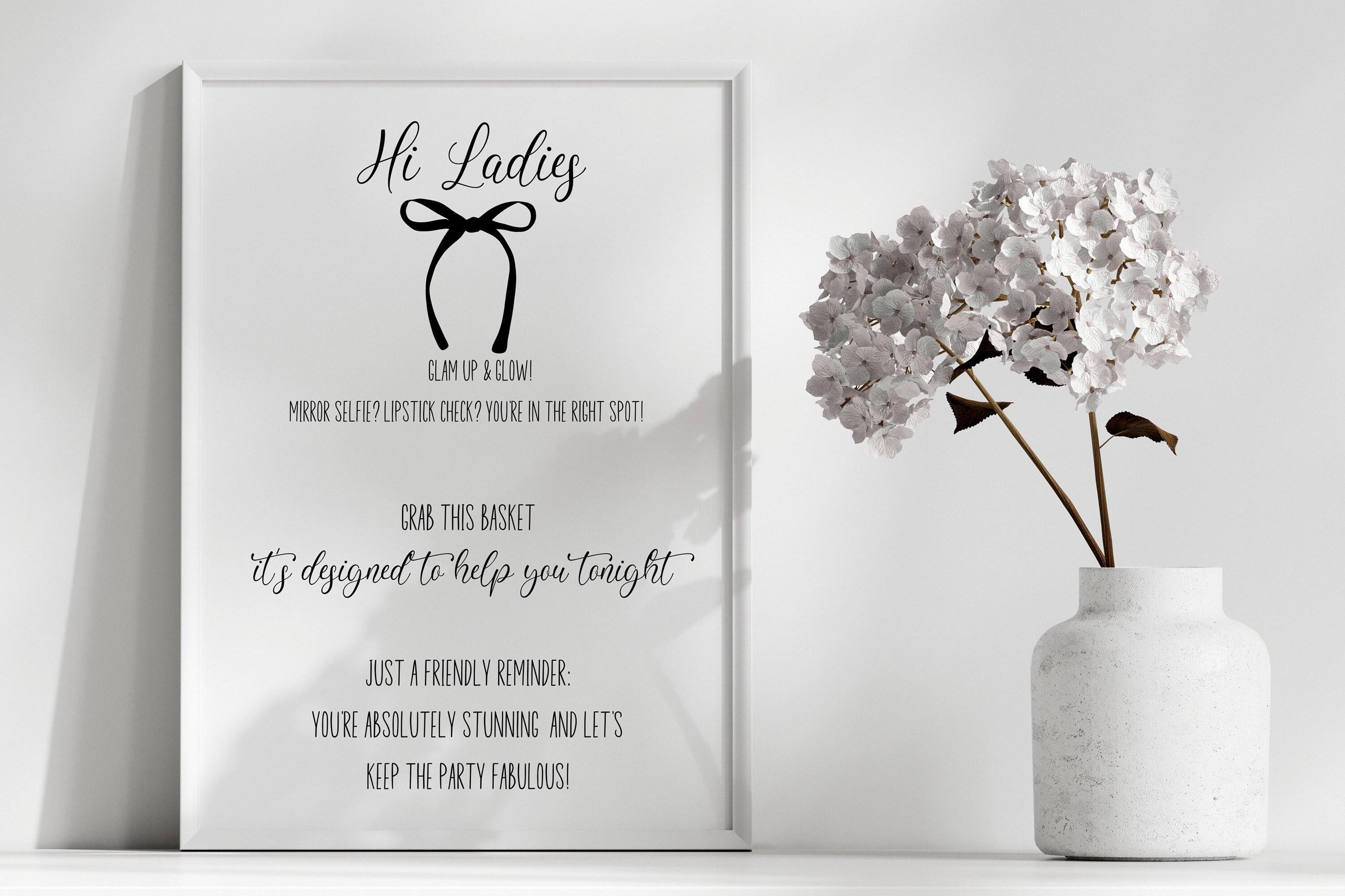 Bathroom Sign, Guest Bathroom Sign, Versatile Sign, Editable Sign ...