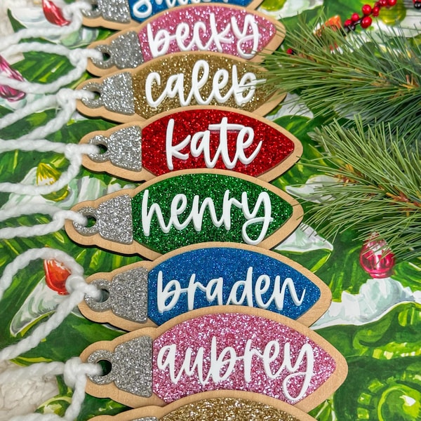 Bulb Name Tag - Etsy