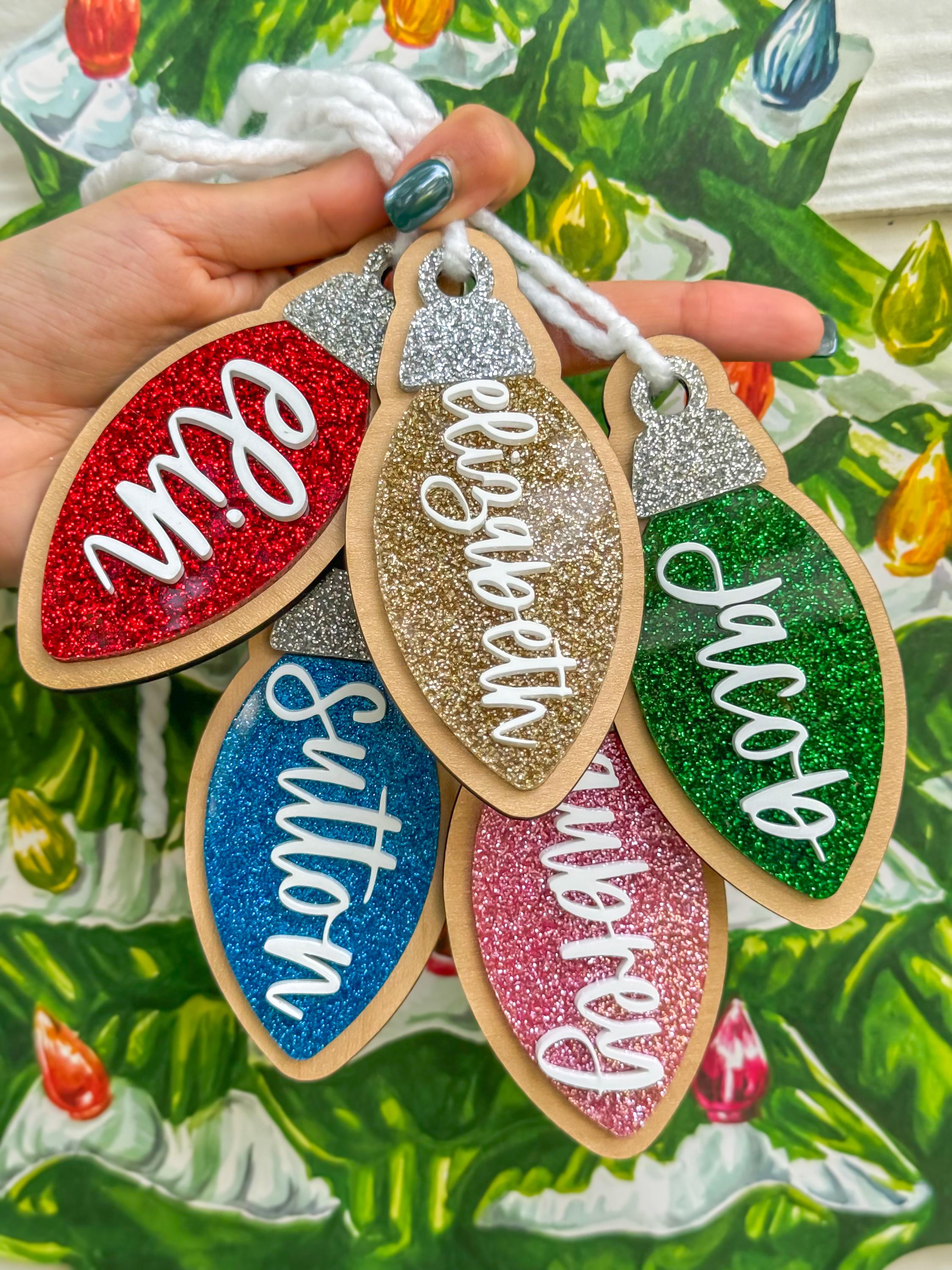 Christmas Tags Personalized Christmas Stocking Name Tags Christmas ...