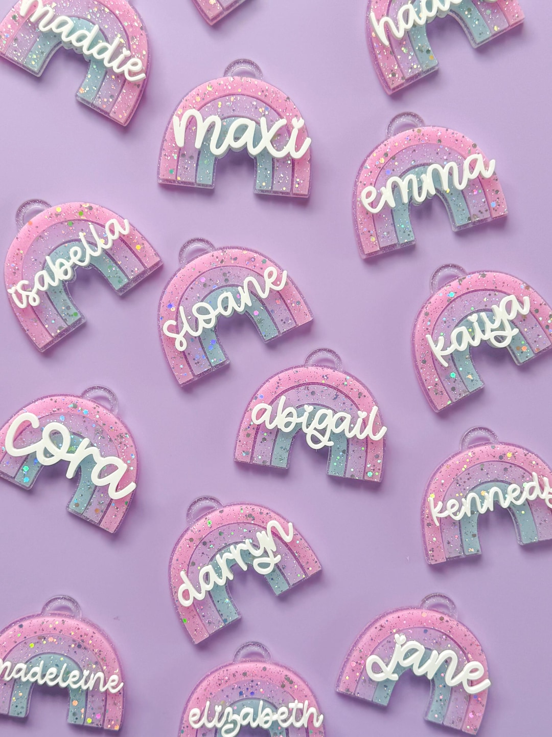 Name Keychain, Name Tag, Backpack Name Tag, Keychain, Bag Charms and ...