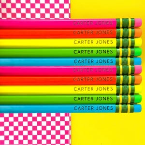 Personalized Laser Engraved Pencils, Custom Name Pencils for Students ...