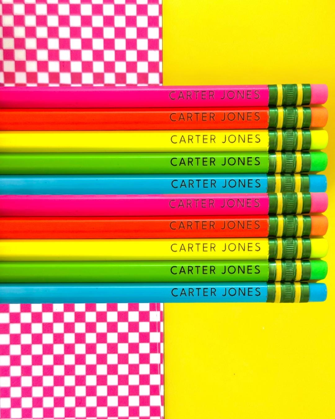 Personalized Laser Engraved Pencils, Custom Name Pencils for Students ...