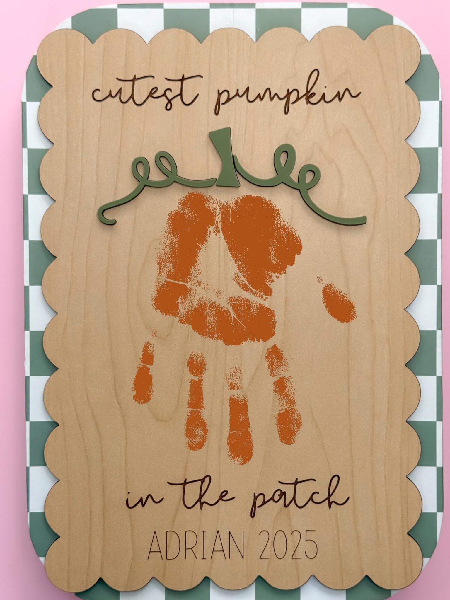 Halloween Handprint Pumpkin Painting Kit DIY Kids Craft Fall Decor ...