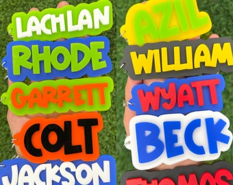 Backpack Name Tag Acrylic Keychain Personalized Acrylic Name Tag Diaper ...