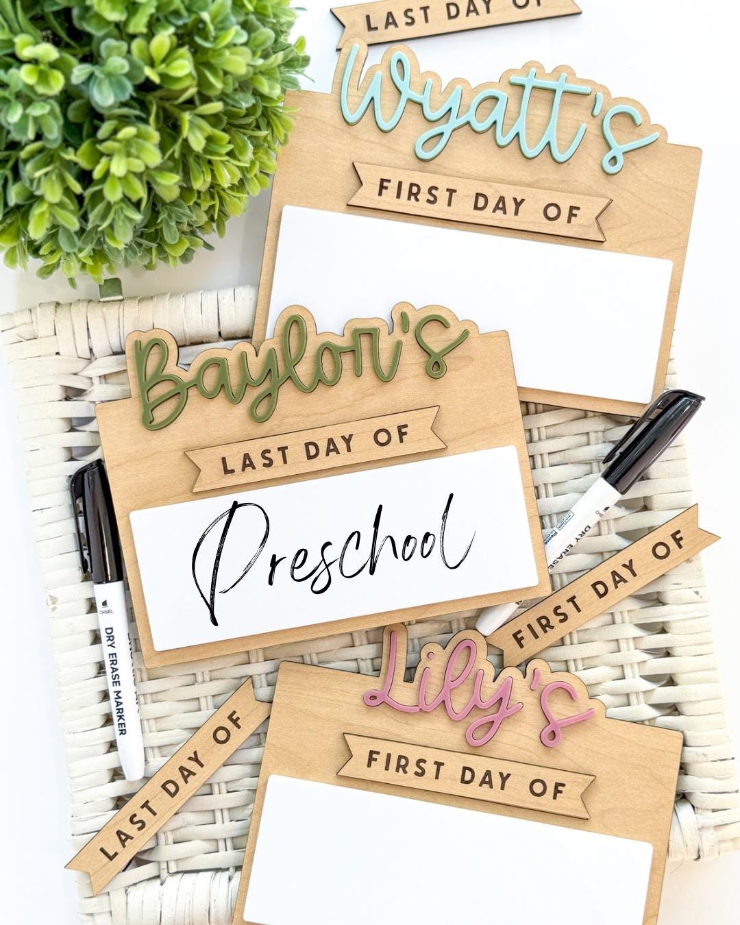 Personalized First Day of School Sign, Last Day of School Sign, Back to ...