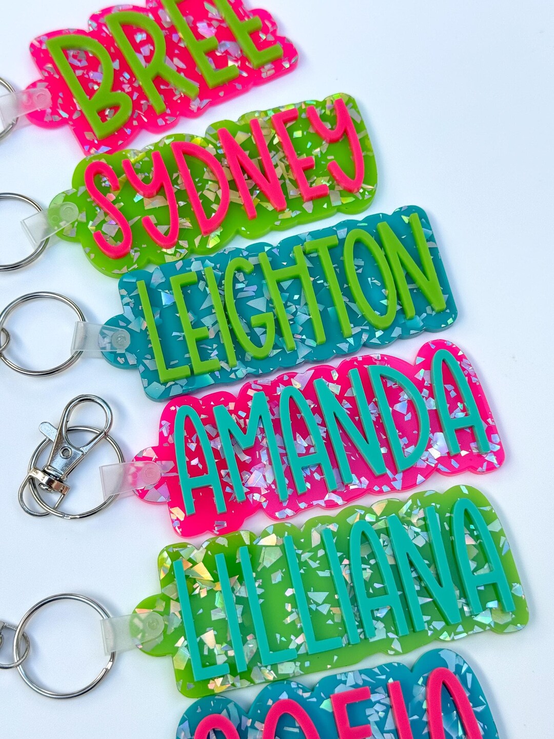Name Keychain, Name Tag, Backpack Name Tag, Keychains, Bag Charms and ...
