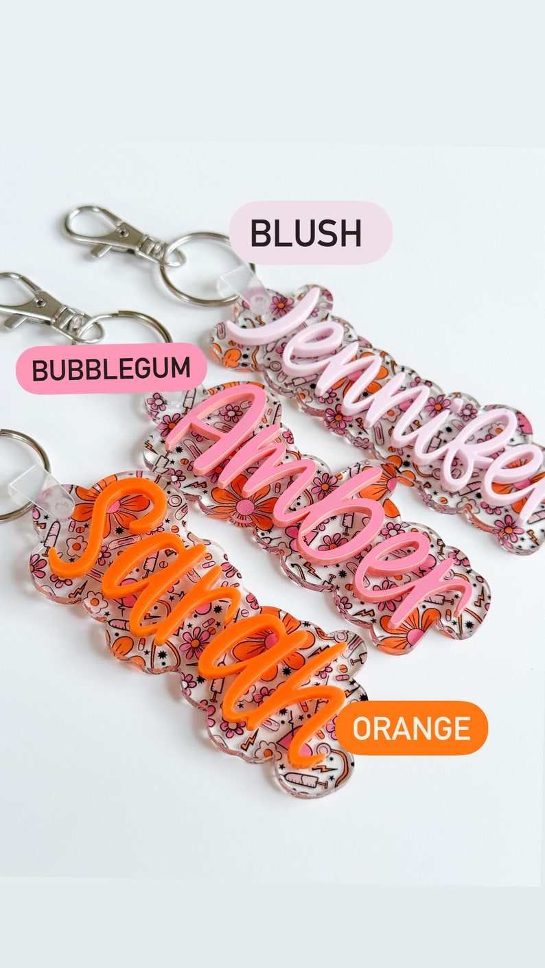 Nurse Doctor Medical, Name Keychain, Name Tag, Backpack Name Tag ...