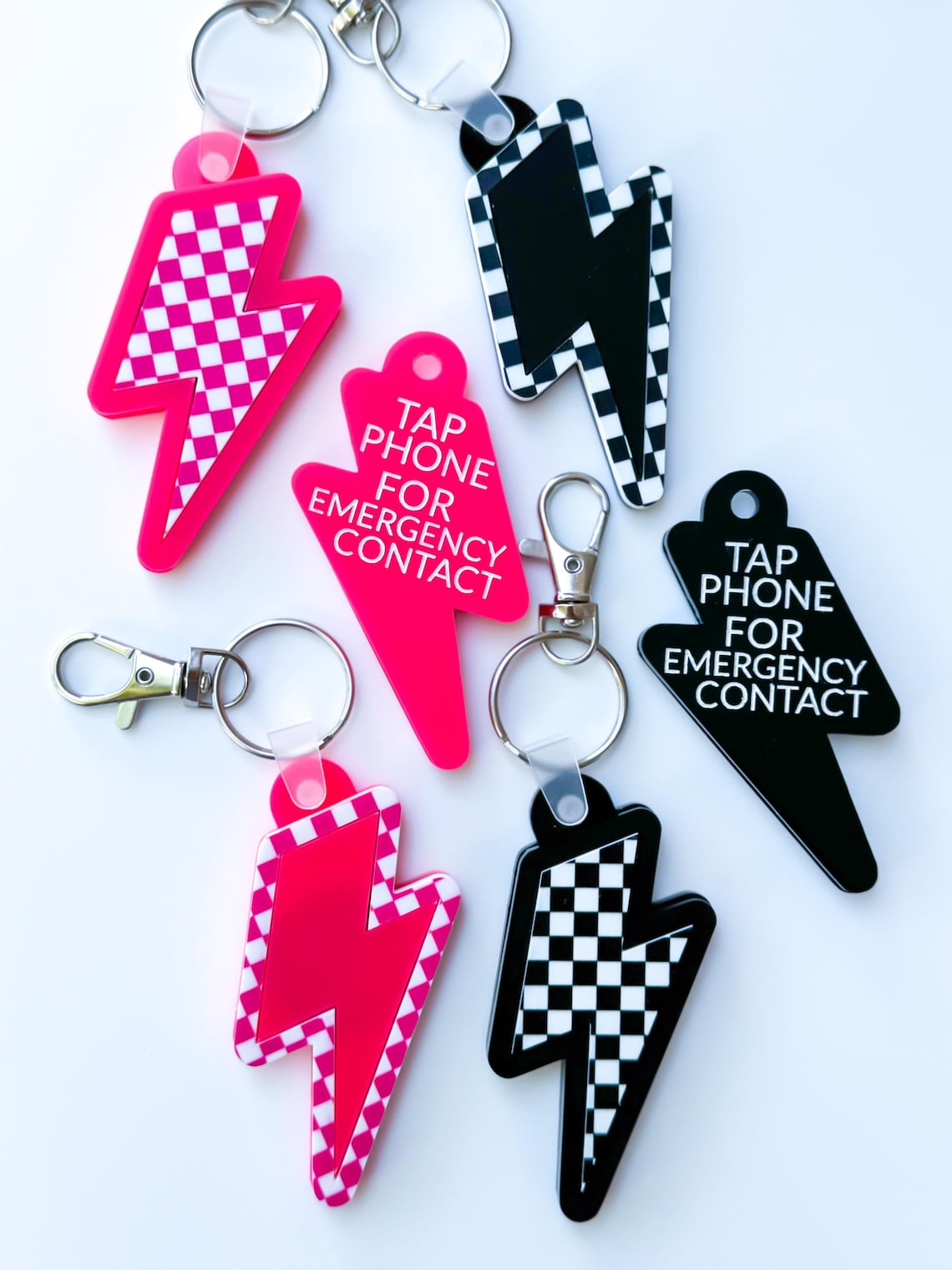 NFC Tag Emergency Contact for Kids and Adults Backpack Tag Acrylic ...