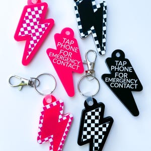 NFC Tag Emergency Contact for Kids and Adults Backpack Tag Acrylic ...