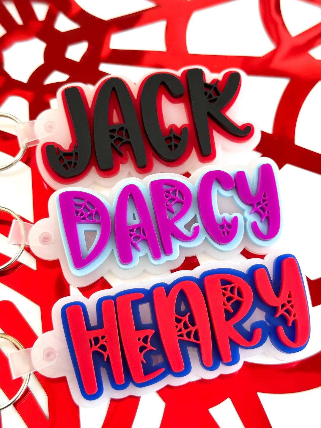 Backpack Keychain Name Tag | Acrylic Name Keychain | Personalized ...