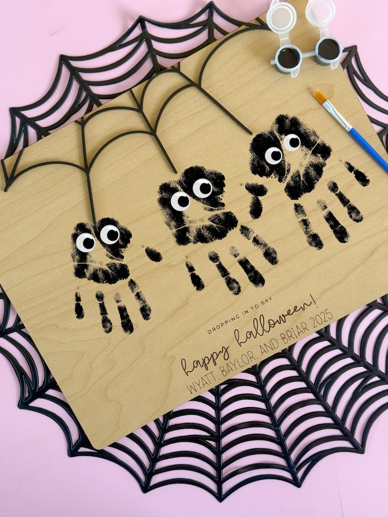 Halloween Handprint Spider Painting Kit DIY Kids Craft | Halloween ...