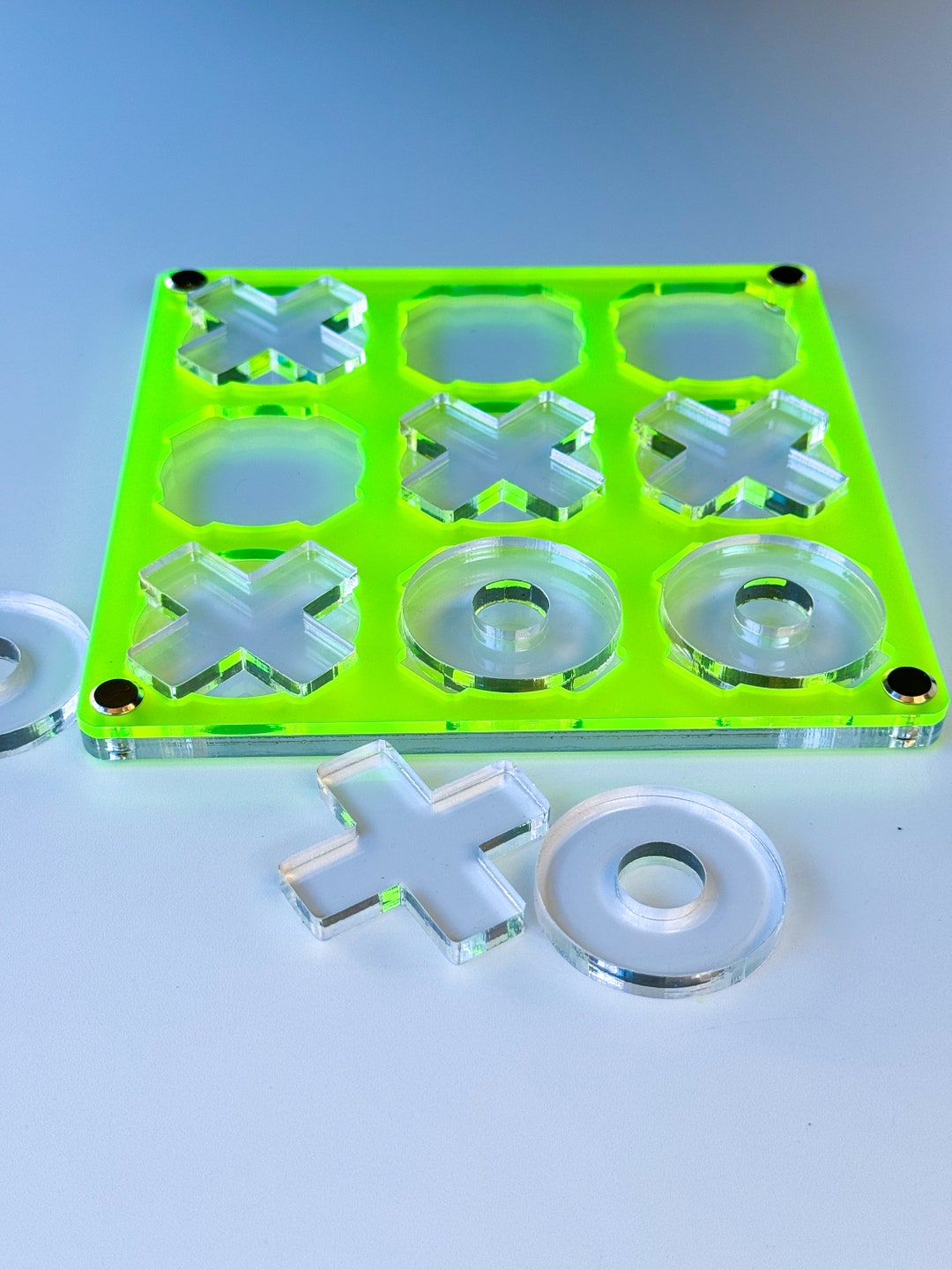 Tic Tac Toe Board Acrylic Desktop Tabletop Game Gift for Kids Coffee ...