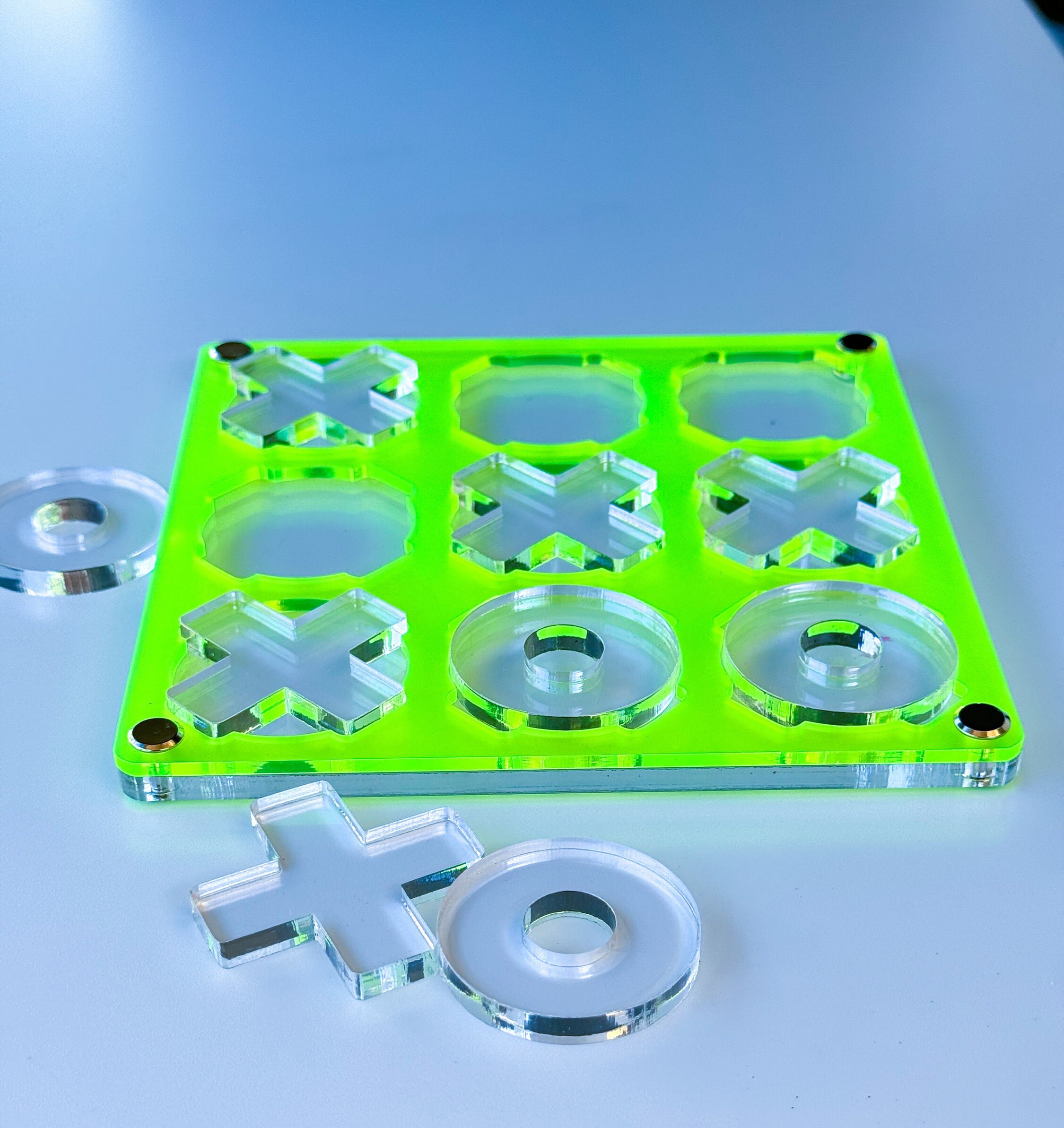 Tic Tac Toe Board Acrylic Desktop Tabletop Game Gift for Kids Coffee ...