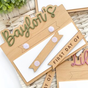 Personalized First Day of School Sign, Last Day of School Sign, Back to ...