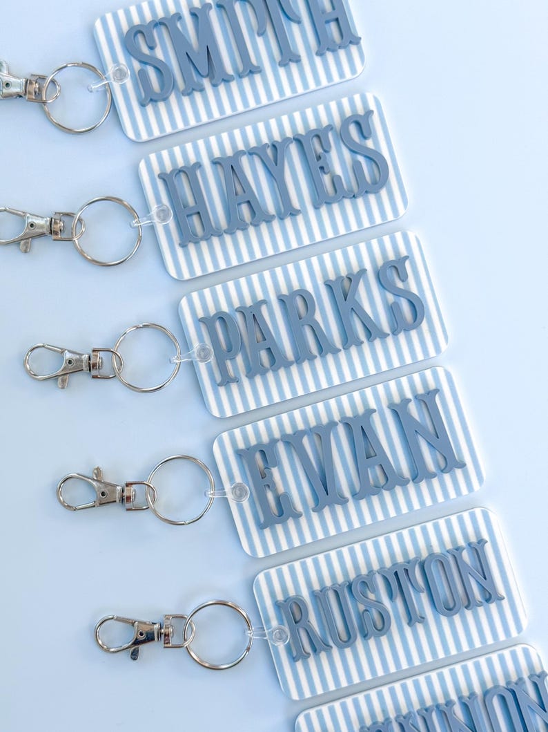 Name Keychain, Name Tag, Backpack Name Tag, Keychains, Bag Charms and ...