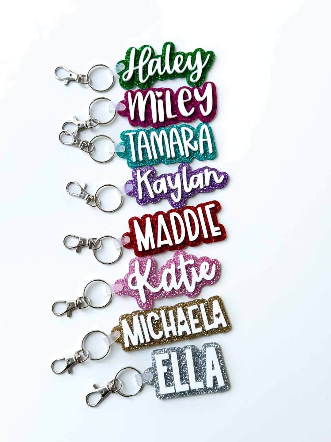 Name Keychain, Name Tag, Backpack Name Tag, Keychain, Personalized ...
