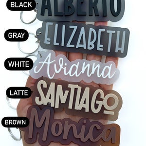 Backpack Name Tag Acrylic Keychain Personalized Acrylic Name Tag Diaper ...