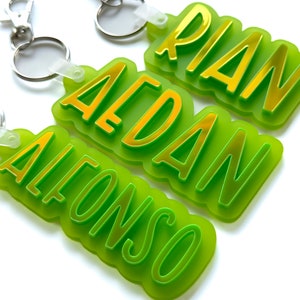 Backpack Name Tag | Acrylic Keychain | Personalized Acrylic Name Tag ...