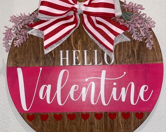 Valentine Welcome Sign - Etsy