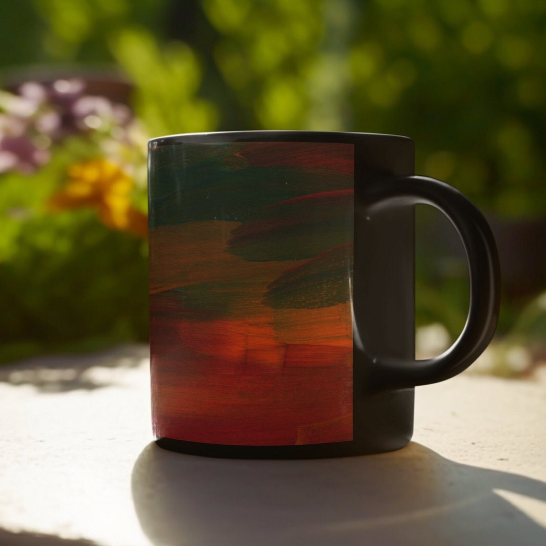 Familiar Warmth Abstract Fine Art Mug 11oz - Etsy