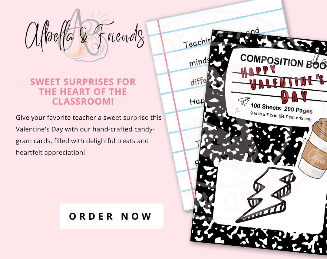 Version 3 Teacher Candy-gram Valentines Day Cards Handcrafted Cards ...
