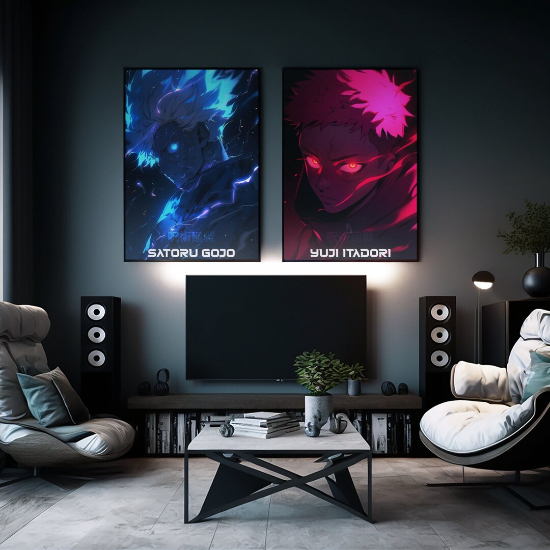 JUJUTSU KAISEN | Yuji Itadori | Satoru Gojo | Anime Fanart | Wall Art ...