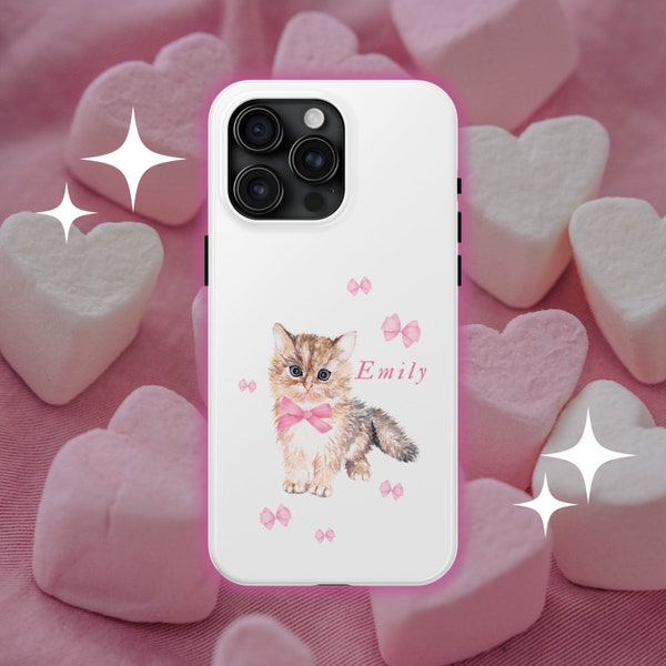 Coquette Kitten Phone Case - Etsy