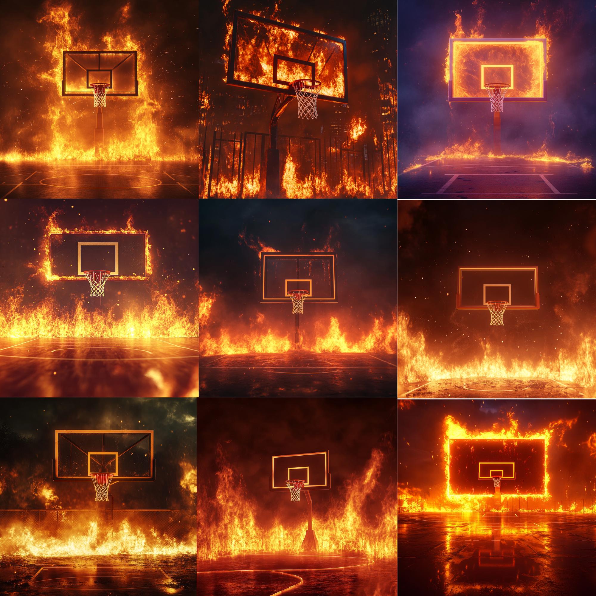 100+ Fiery Basketball Backgrounds for Sport Photoshoot, Digital ...