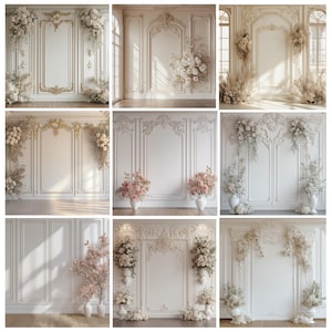 50+ White Digital Backdrop, Maternity and Wedding Backdrops, Elegant ...