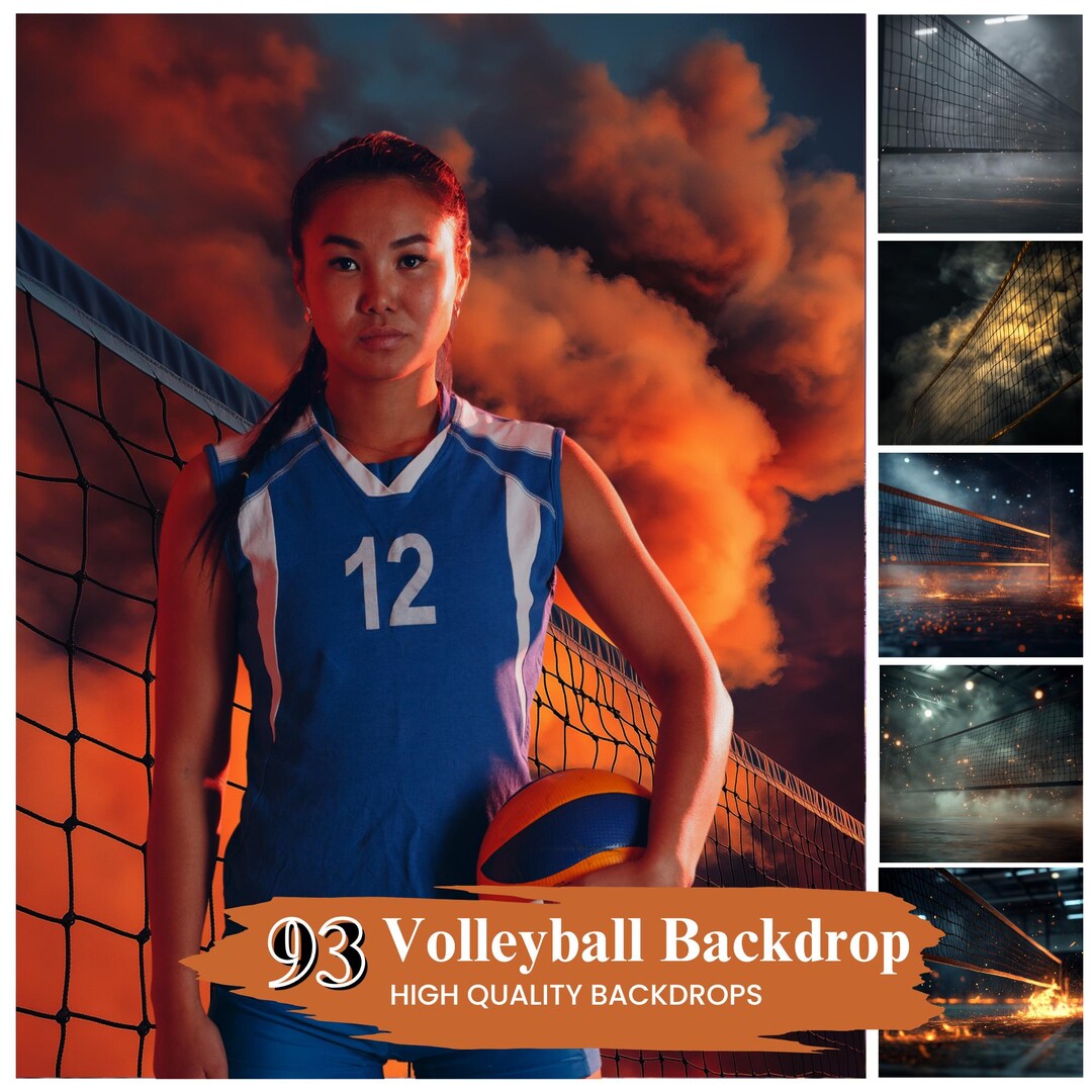 80+ Volleyball Digital Backdrops, Volleyball Background for Volleyball ...