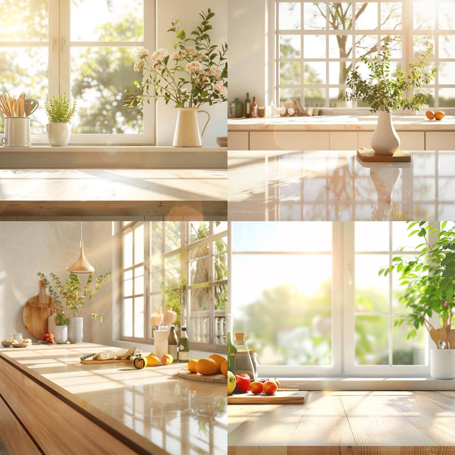 100 Kitchen Backgrounds Bundle, Kitchen Countertop Mockup for Product ...